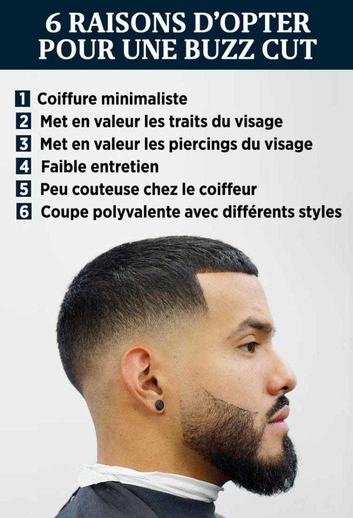 La coupe Buzz Cut : une coiffure facile à entretenir pour les cheveux ...