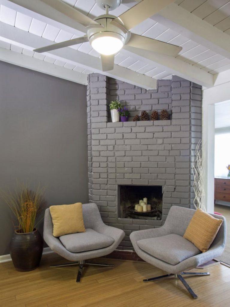 20 idées de cheminées en briques peintes pour une décoration moderne