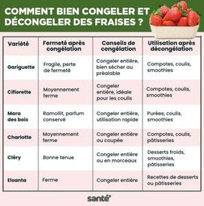 Comment bien congeler et décongeler des fraises