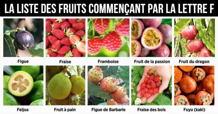 Fruit en F : la liste des fruits commençant par la lettre F