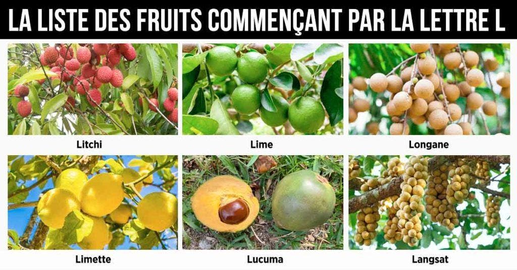 Fruit en L : la liste des fruits commençant par la lettre L