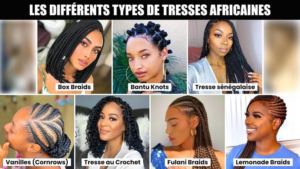 Tresse africaine : 20 modèles tendances en fonction de la longueur de ...