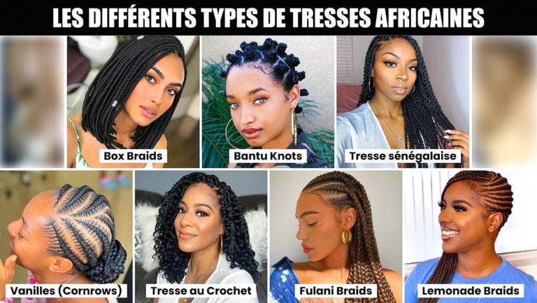 Tresse africaine : 20 modèles tendances en fonction de la longueur de ...