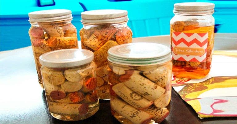 Comment transformer les bouchons de liège en allume-feux