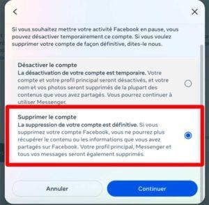 Comment supprimer ou désactiver son compte Facebook en 2023