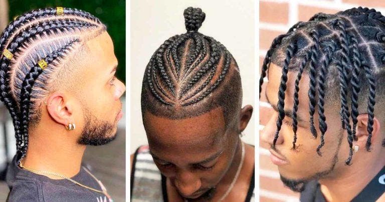 Tresses pour hommes : des idées de coiffures tendances selon le type de ...