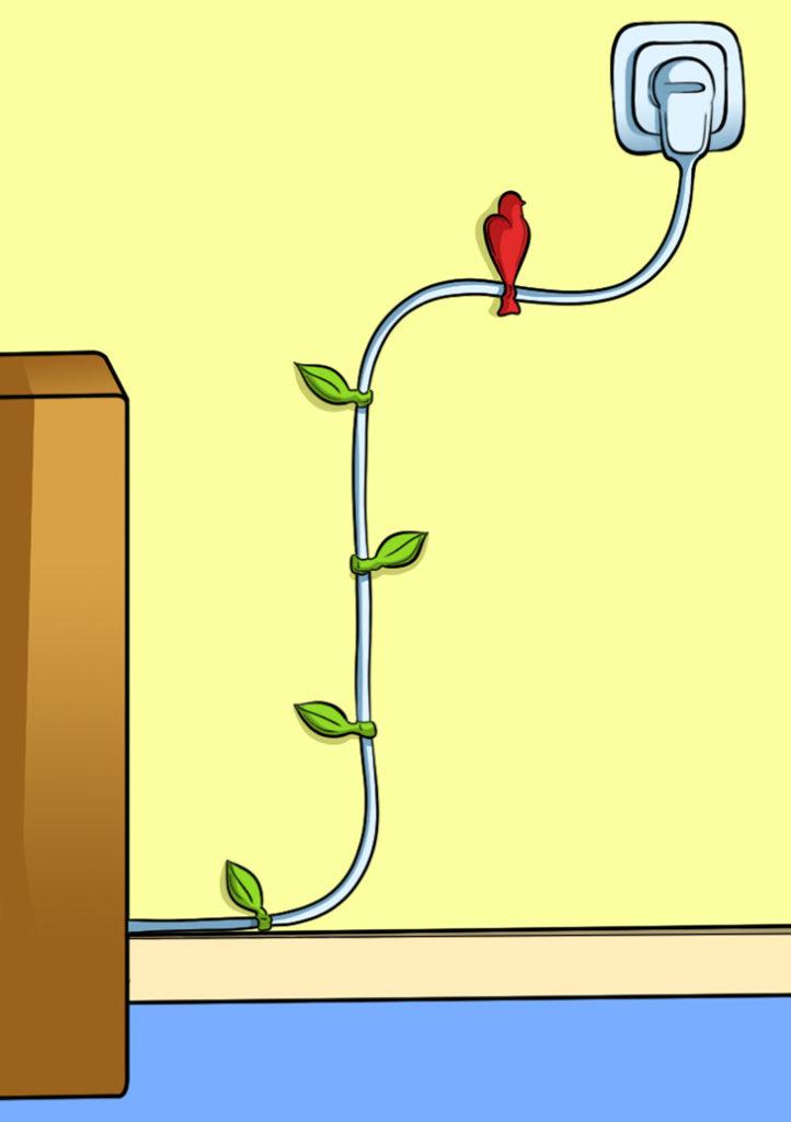 26 astuces pour cacher les fils électriques