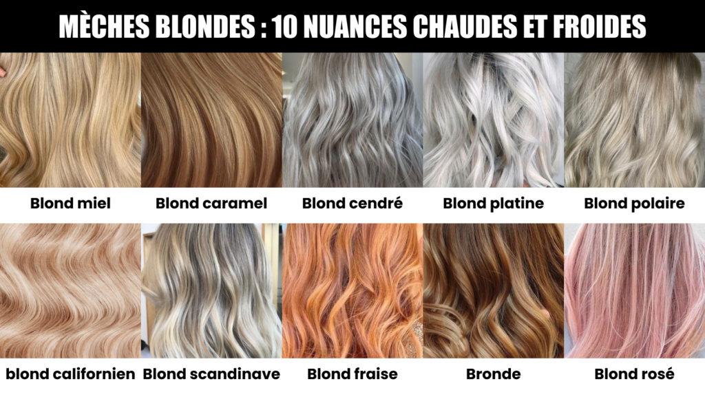 Mèche blonde : 50 nuances de couleurs aux tons chauds et froids