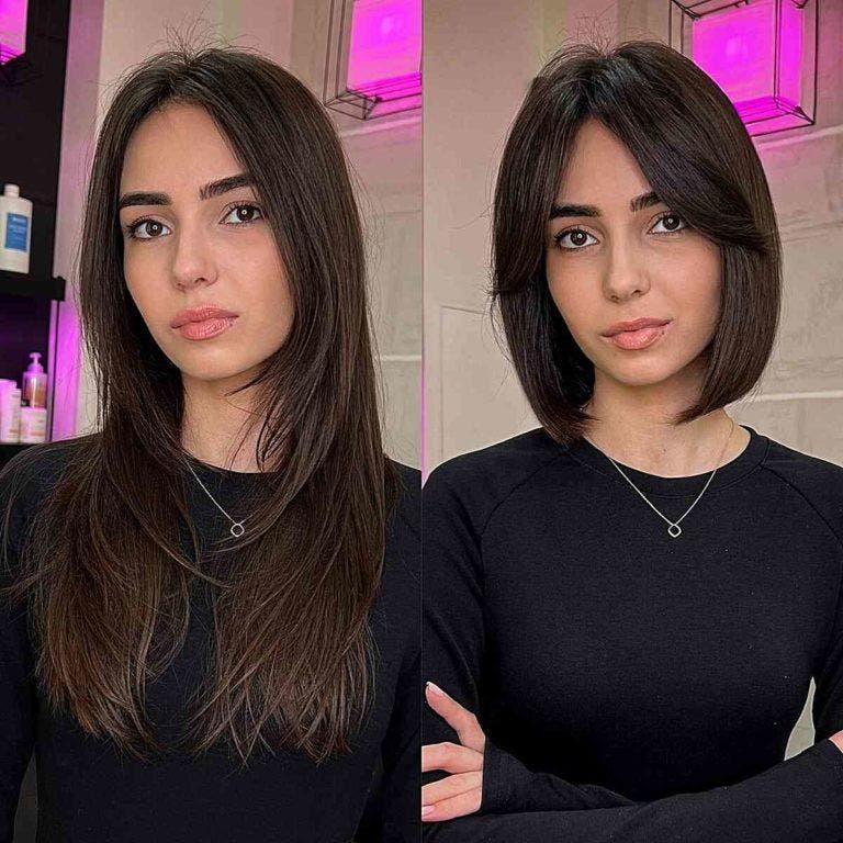 Frange rideau courte : 50 coiffures tendances en 2023