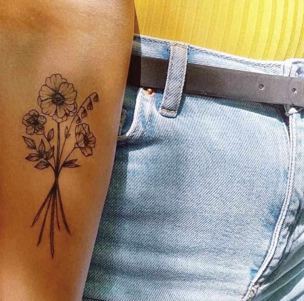 Tatouage Fleur Sauvage